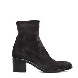 Strategia Stiefel - Refined Dark Grey Suede Ankle Boots With Side Zipp - Gr. 37,5 (EU) - in Grau - f&uuml;r Damen