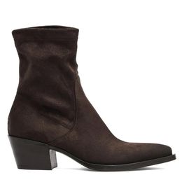 Strategia Stiefel - Brown Suede Ankle Boots With Pointed Toe And Mid-H - Gr. 35 (EU) - in Braun - f&uuml;r Damen