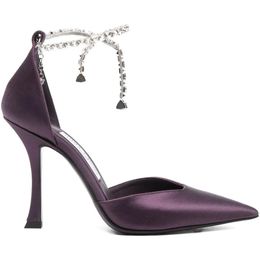 Jimmy Choo Hohe Schuhe - With Heel Bordeaux - Gr. 37,5 (EU) - in Rot - f&uuml;r Damen