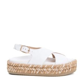 Paloma Barcel&oacute; Paloma Barcel&oacute; Sandalen - White Leather Rope Wedge - Gr. 37 (EU) - in Wei&szlig; - f&uuml;r Damen