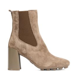 Hogan Stiefel - Dove Grey T85 Suede Chelsea Boot - Gr. 36 (EU) - in Braun - f&uuml;r Damen