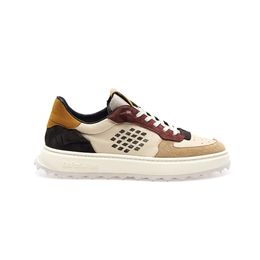 Be Positive Low-Top Sneaker - Cuprace Basket - Leather + Suede - Gr. 44 (EU) - in Braun - f&uuml;r Damen