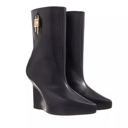 Givenchy Stiefel & Boots - G Lock Wedge Low Boot - Gr. 38 (EU) - in Schwarz - f&uuml;r Damen