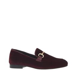 Bordeaux Velvet Moccasin - Gr. 38,5 (EU) - in Rot