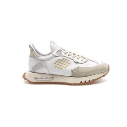 Be Positive Low-Top Sneaker - Space Race - Leather + Suede Sneakers - Gr. 44 (EU) - in Grau - f&uuml;r Damen