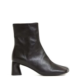 Halmanera Stiefel - Black Leather Ankle Boots - Gr. 38 (EU) - in Schwarz - f&uuml;r Damen