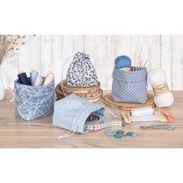buttinette N&auml;h-Set "Geschenks&auml;ckchen Jeans", 4 St&uuml;ck
