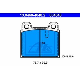 ATE Bremsensatz-Vorderachse SG00000D32 Bremsensatz, Scheibenbremse vorne hinten rechts links bel&uuml;ftet 282mm f&uuml;r VAUXHALL PORSCHE OPEL 90114542 9029741