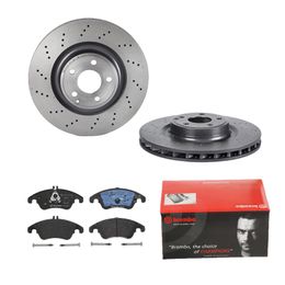 Brembo Bremsensatz, Scheibenbremse IJDTIDFKP6 vorne rechts links Gelocht/innenbel. 344mm f&uuml;r MERCEDES-BENZ A0054201020 2205400717 74207520
