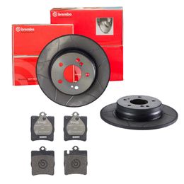 Brembo Bremsensatz-Hinterachse MAX LINE SK8K0F84X7 Bremsensatz, Scheibenbremse hinten rechts links Geschlitzt 290mm f&uuml;r MERCEDES-BENZ 2104231012 A0034