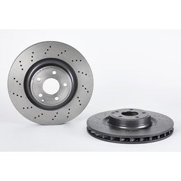 Brembo Bremsscheibe COATED DISC LINE 09.B744.51 vorne rechts links Gelocht 344mm f&uuml;r MERCEDES-BENZ A1724210212 1724210212 A0004211612