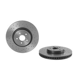 Brembo Bremsscheibe XTRA LINE 09.A870.1X vorne rechts links Gelocht 316mm f&uuml;r SUBARU 26300AG001 26300AG02A 26300AG000