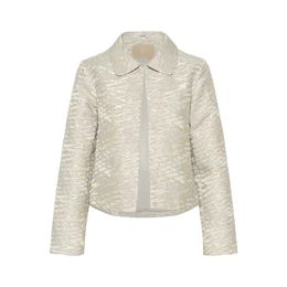 Culture Jacke 'CUSofie' Damen Gr&ouml;&szlig;e 40 gold / hellgrau / silber