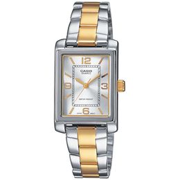 Casio Timeless Collection Damen CASIO TIMELESS COLLECTION Quarzuhr Armbanduhr, Damenuhr, analog, Edelstahlarmband silber