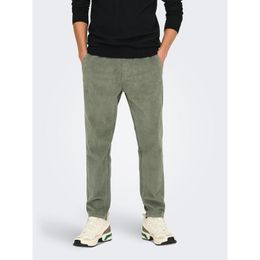 Only & Sons Only & Sons Herren ONLY & SONS Cordschlupfhose &raquo;ONSLINUS TAP CORDUROY 0185 PANT NOOS&laquo; Baumwollmischung, regular fit grau XL, N-Gr