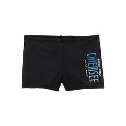 Chiemsee Jungen Boxer-Badehose mit Logodruck schwarz 110/116, N-Gr