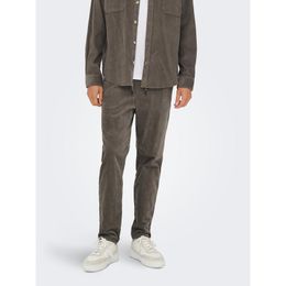 Only & Sons Only & Sons Herren ONLY & SONS Cordschlupfhose &raquo;ONSLINUS TAP CORDUROY 0185 PANT NOOS&laquo; Baumwollmischung, regular fit gr&uuml;n M, N-Gr