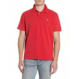 Replay Herren Poloshirt aus Baumwollpiqu&eacute;, Regular Fit M