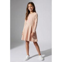 Calvin Klein Jeans M&auml;dchen Skaterkleid &raquo;Ls Logo Tape Punto Dress&laquo; f&uuml;r Kinder bis 16 Jahre und mit Logoschriftzug 10 (140), N-Gr