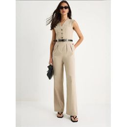 Bianco Lucci Jumpsuit female Beige size L