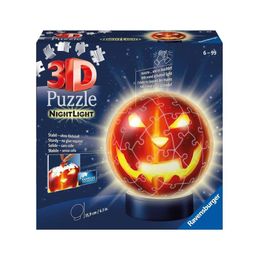 Ravensburger 3D Puzzle K&uuml;rbiskopf Nachtlicht 11253 - Puzzle-Ball - 72 Teile -... | Gr.: onesize
