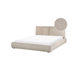 Beliani Doppelbett VINAY in Beige - (W) 176 x (H) 90 x (L) 233 cm | Gr.: onesize