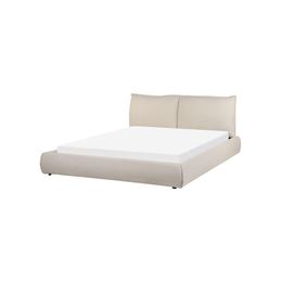 Beliani Doppelbett VINAY in Beige - (W) 176 x (H) 90 x (L) 233 cm | Gr.: onesize