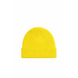 Yuhu Kinder Beanie M&uuml;tze Winter Unisex 3&ndash;8 Jahre in Gelb | Gr.: onesize