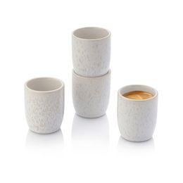 S&auml;nger S&auml;nger 4 tlg. Espressobecher Set Korfu in Creme mit sandiger Maserung | Gr.: onesize