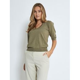Minus T-Shirt in Gothic Olive Melange | Gr.: S