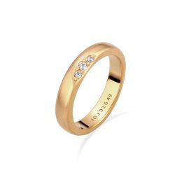Elli DIAMONDS Ring 925 Sterling Silber in Gold | Gr.: 54