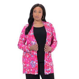 Ulla Popken Shirtjacke in pink | Gr.: 46-48