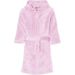 Playshoes Fleece-Bademantel uni in Rosa | Gr.: 86/92
