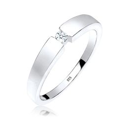 Elli DIAMONDS Ring 925 Sterling Silber Verlobungsring in Wei&szlig; | Gr.: 52