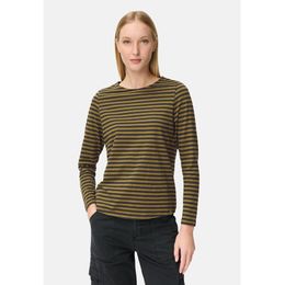 Camel Active Langarmshirt aus reiner Baumwolle in Kaviar | Gr.: L