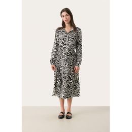 PART TWO Kleid ShelbyPW Feminine Form in Black Animal Print | Gr.: 36