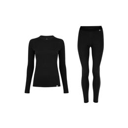 DANISH ENDURANCE Baselayer-Set Merino Baselayer in schwarz | Gr.: L