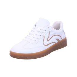 Rieker Lowtop-Sneaker in weiss/camel | Gr.: 43
