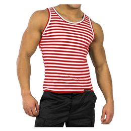 Normani Outdoor Sports Marine Tank-Top in Rot/Wei&szlig; | Gr.: XL
