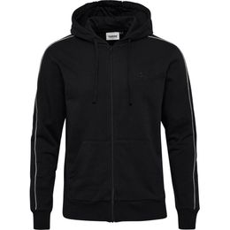 Hummel Hoodie "Pulse Piping Zip Hoodie" in Schwarz | Gr.: L