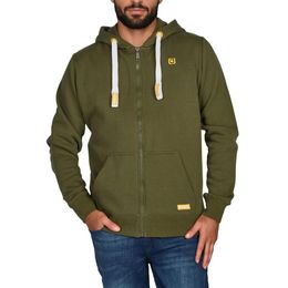Riverso Sweatjacke RIVNoah in Oliv | Gr.: L