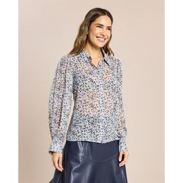 Bluse mit Allover-Muster