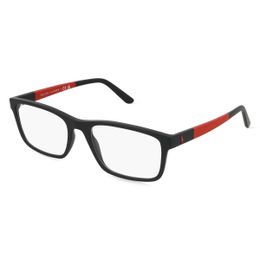 Polo Ralph Lauren PH2212 Brille Herren | Fassung: Vollrand, Quadratisch, Schwarz Matt
