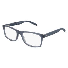 Tommy Hilfiger Eyewear TH 2044 Brille Herren | Fassung: Vollrand, Quadratisch, Grau Blau