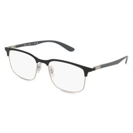 Ray-Ban 0RX6518 Brille Unisex | Fassung: Vollrand, Quadratisch, Schwarz Silber