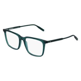Montblanc MB0011O Brille Unisex | Fassung: Vollrand, Quadratisch, Gr&uuml;n
