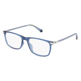 Polaroid PLD D458/G Brille Herren | Fassung: Vollrand, Quadratisch, Blau