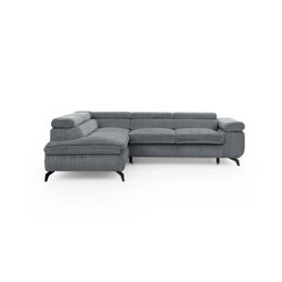 S-STYLE Ecksofa mit Schlaffunktion Bonnie grau Ma&szlig;e (cm): B: 275 H: 76 &raquo; H&ouml;ffner