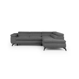 S-STYLE Ecksofa mit Schlaffunktion Bonnie grau Ma&szlig;e (cm): B: 275 H: 76 &raquo; H&ouml;ffner