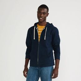 LANDS' END Serious Sweats Kapuzenjacke, Herren,  Blau, Baumwoll-Mischung/Polyester-Mischung, by Lands' End